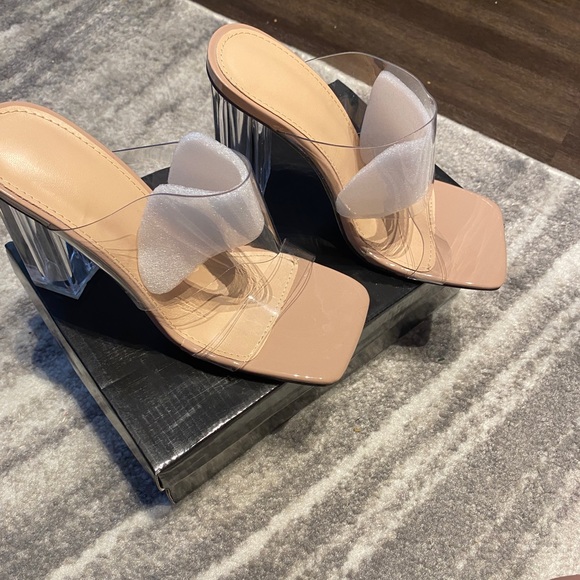 Shoes | Nib Clear Lucite Heels | Poshmark